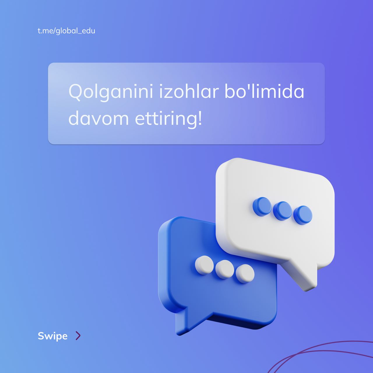 Global Education | Maqsad sari intilishga undovchi qoidalar